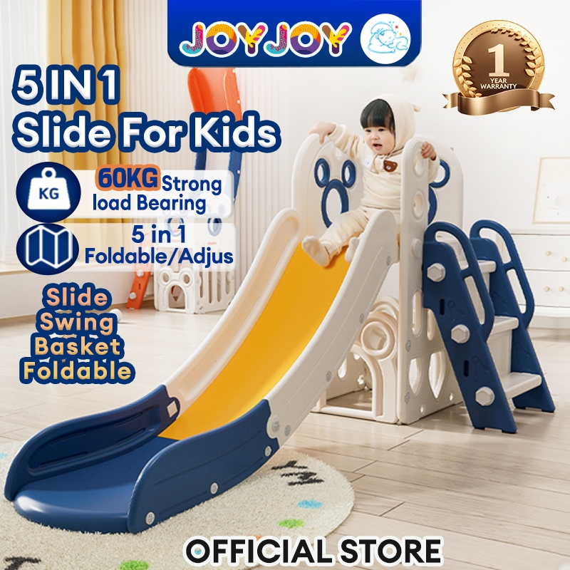 🔥Hight Fence🔥Foldable gelongsor kanak kanak slide for kids playground ...