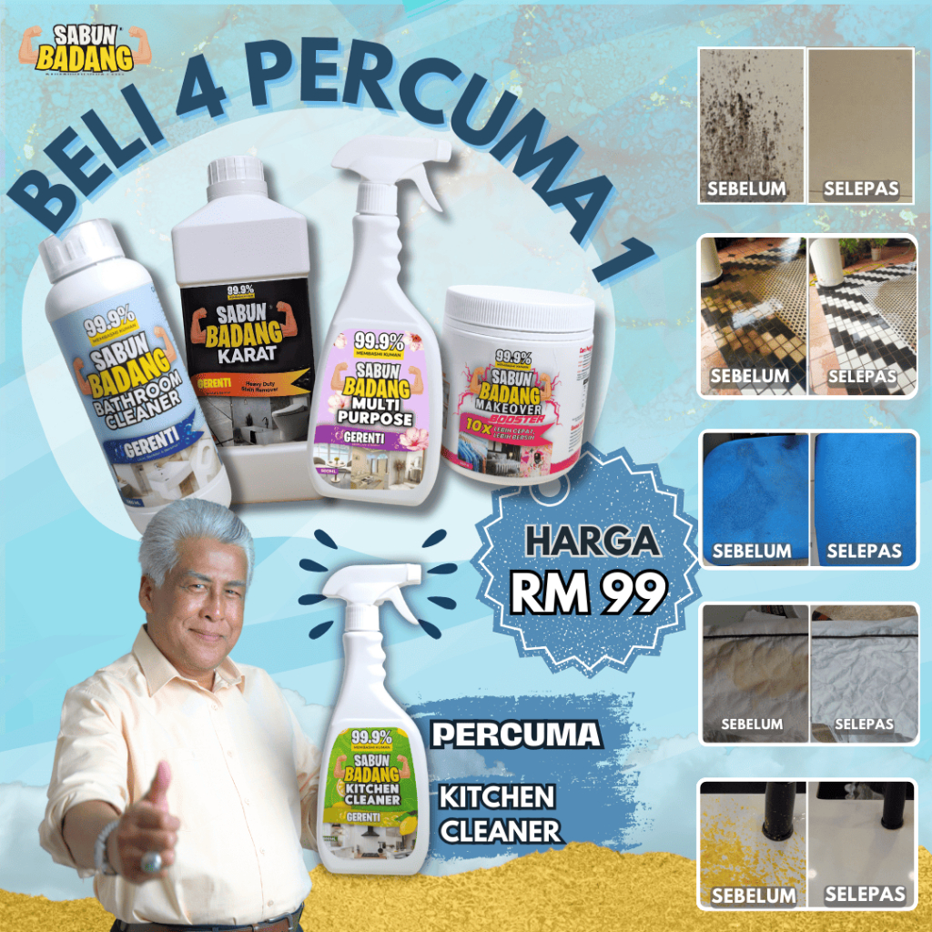 [COMBO RAYA BADANG SERIES] BELI 4 PERCUMA KITCHEN CLEANER | Shopee Malaysia
