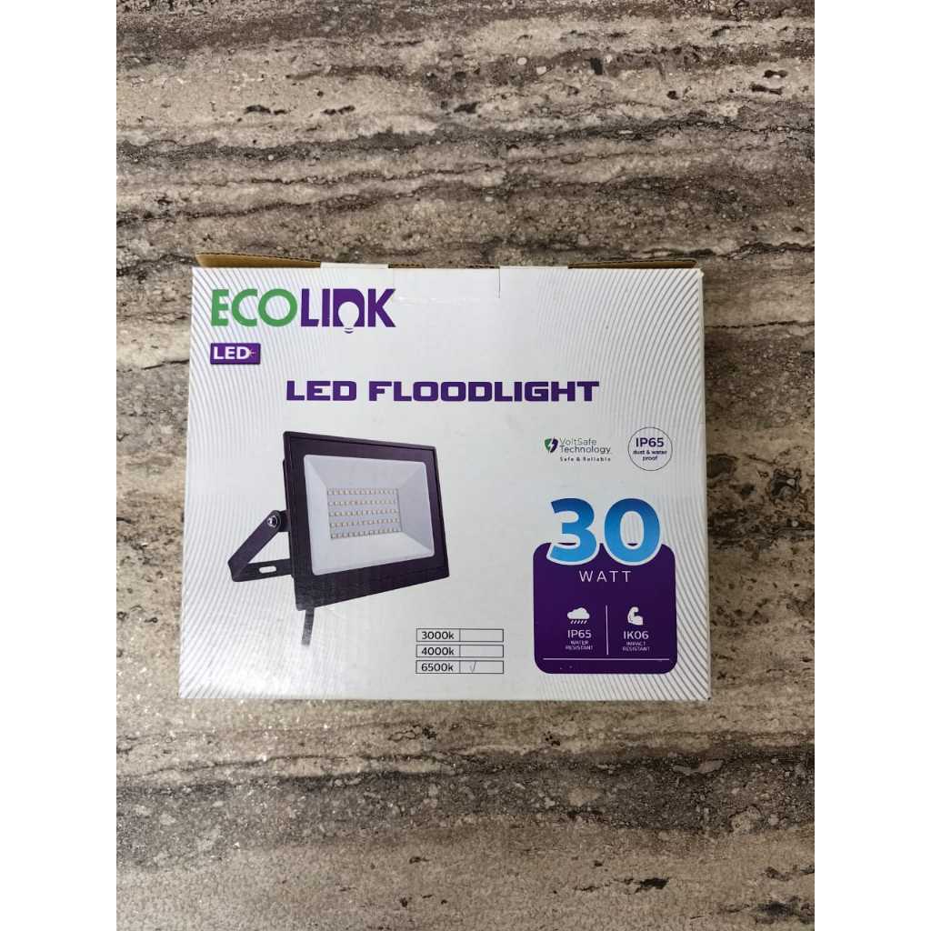 ECOLINK Outdoor Floodlight Waterproof Weatherproof 30W 6500k 3yrs ...