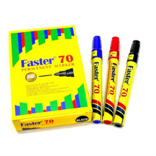 Faster 70/90 Permenant Markerpen (1 box 12pcs) | Shopee Malaysia