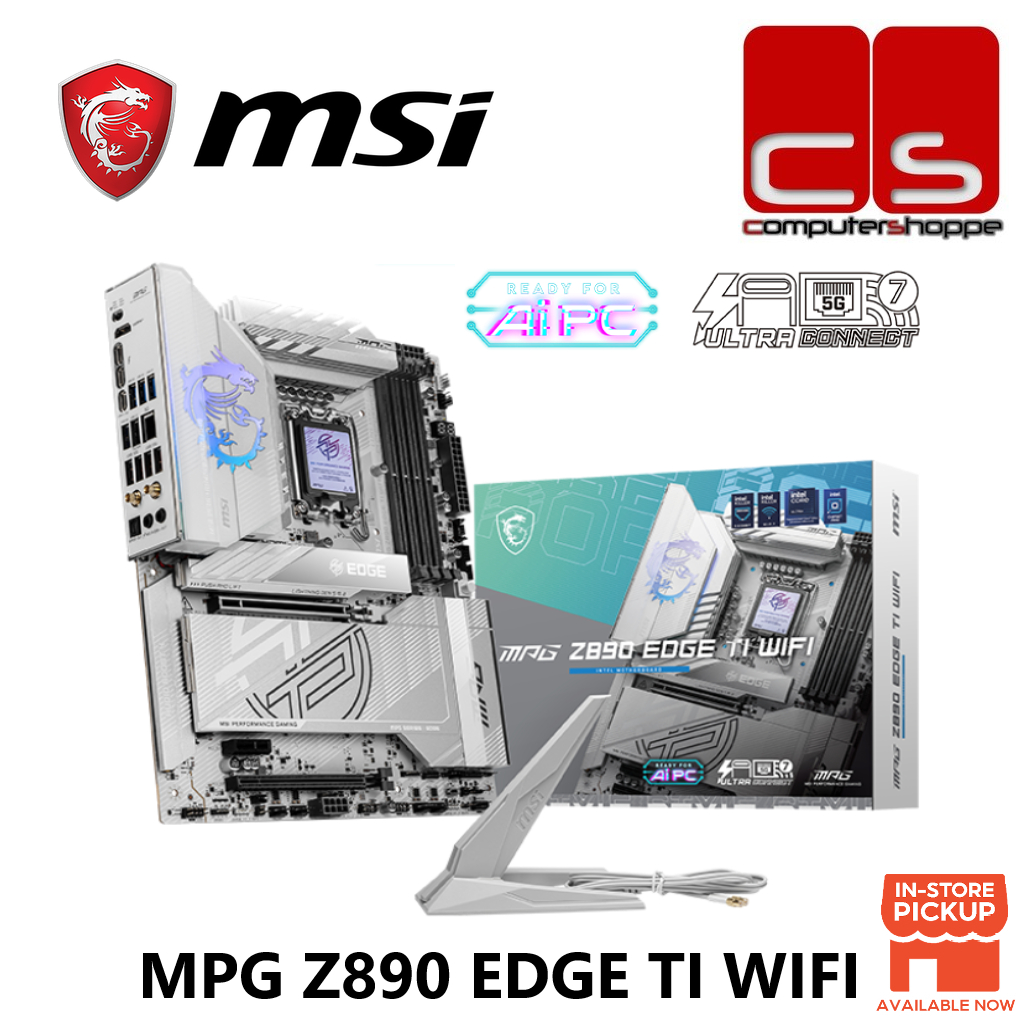 MSI MPG Z890 EDGE TI WIFI LGA 1851 ATX Gaming Motherboard+ Intel core ...