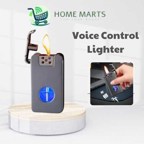 Voice Control Windproof Lighter Smart Induction Remote Rechargeable ...