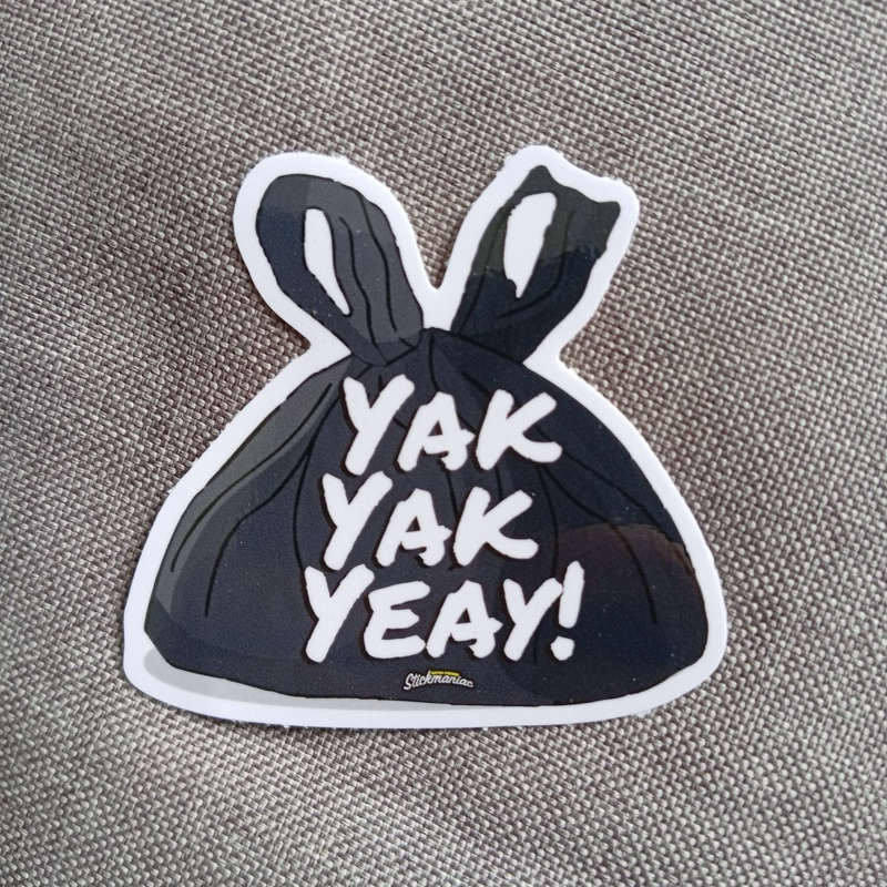 D224 Yak Yak Yeay stiker Stickmaniac | Shopee Malaysia