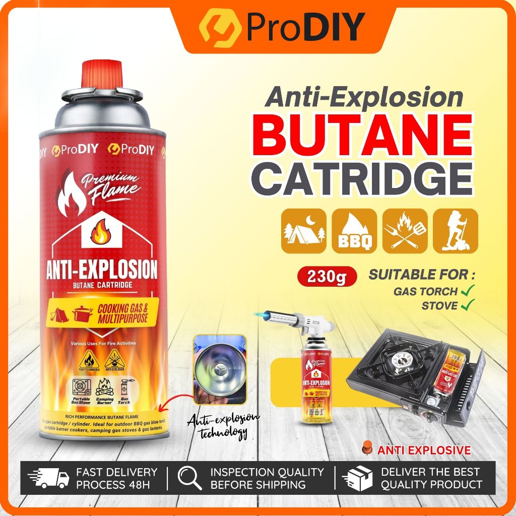 230g Anti-Explosion Butane Burner Gas Welding Fire Steamboat Cooking ...