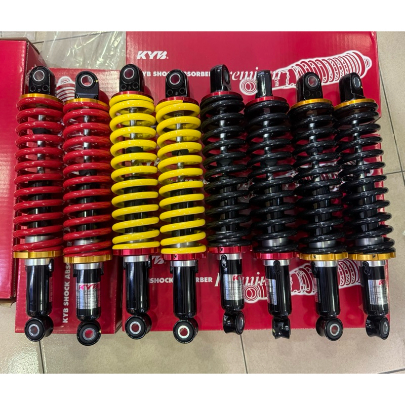 100% ORIGINAL- KYB (KAYABA) RXZ 135 / EX5 /DASH /WAVE 335MM ADJUSTABLE ...