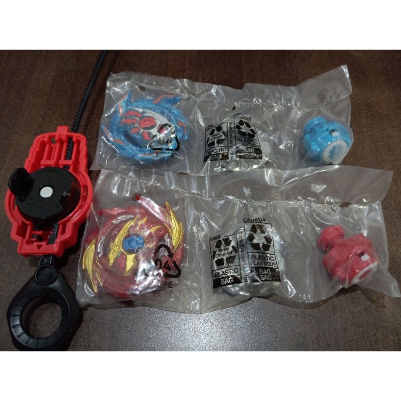 Beyblade Burst Surge Super Hyperion & Kolossal Helios Hasbro. Free ...