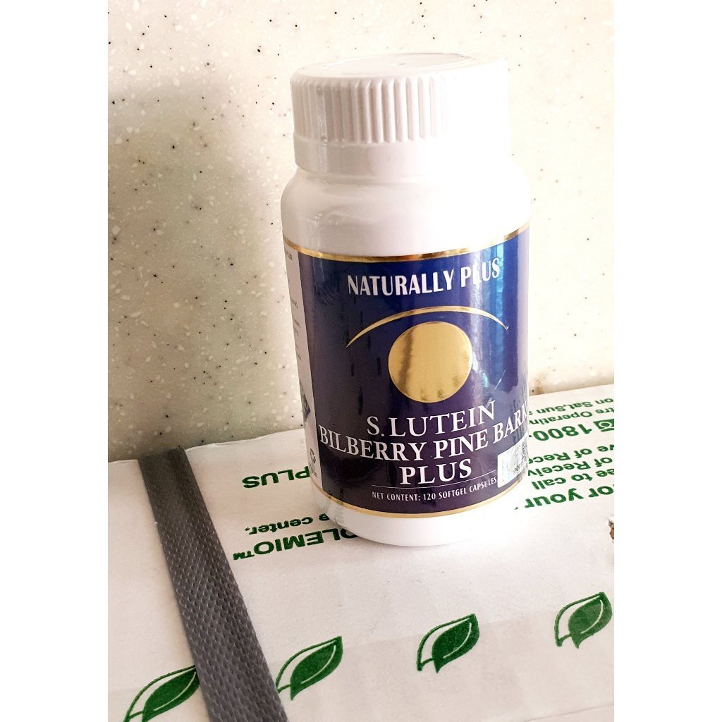 SUPER LUTEIN BILBERRY PINE BARK PLUS. 120s (Naturally Plus) | Shopee ...