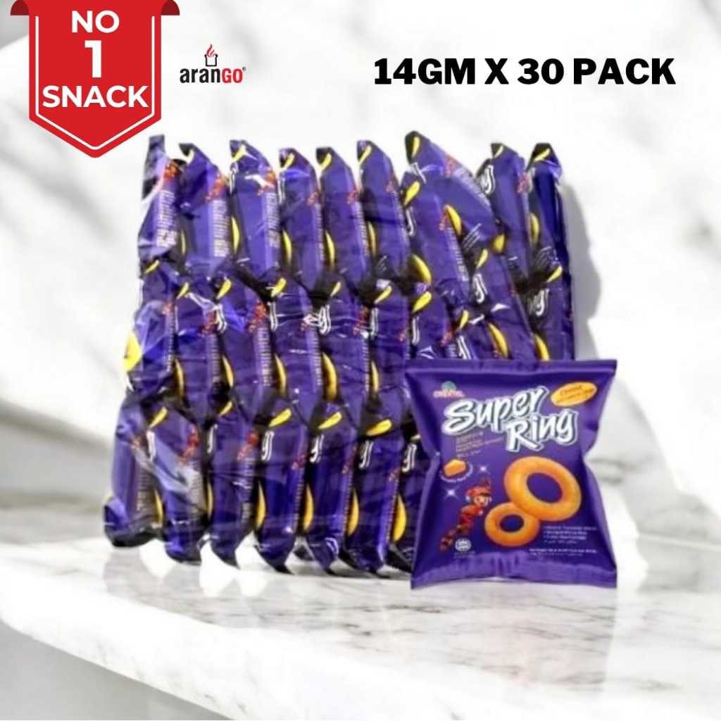 SUPER RING SNACK MALAYSIAN FAVOURITE 14G X 30 PACK | Shopee Malaysia
