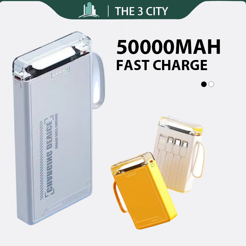 PB12 Built In Cable Powerbank Large Capacity 20000mah - 50000mah Power ...