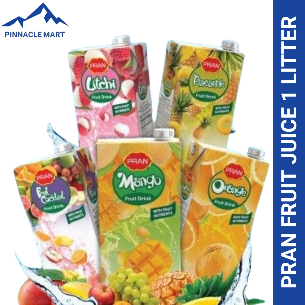 PRAN FRUIT JUICE MANGO/APPLE/ORANGE/GYAVA/P.APPLE/TAMARIND/F.COCKTAIL ...