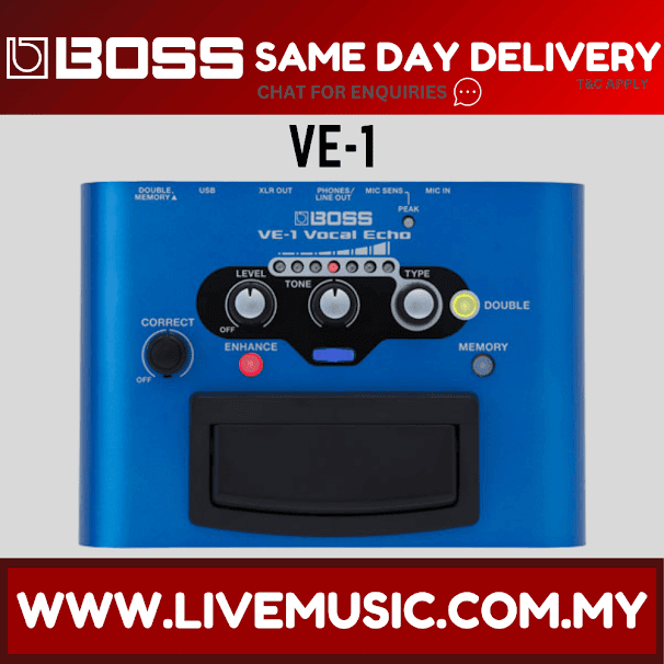 Boss VE-1 Vocal Echo Effect Pedal (VE1) | Shopee Malaysia