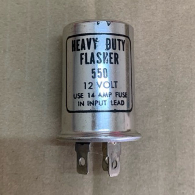 CW HEAVY DUTY FLASHER UNIT 550 12 Volt 14Amp INPUT LEAD 3PIN RELAY ...