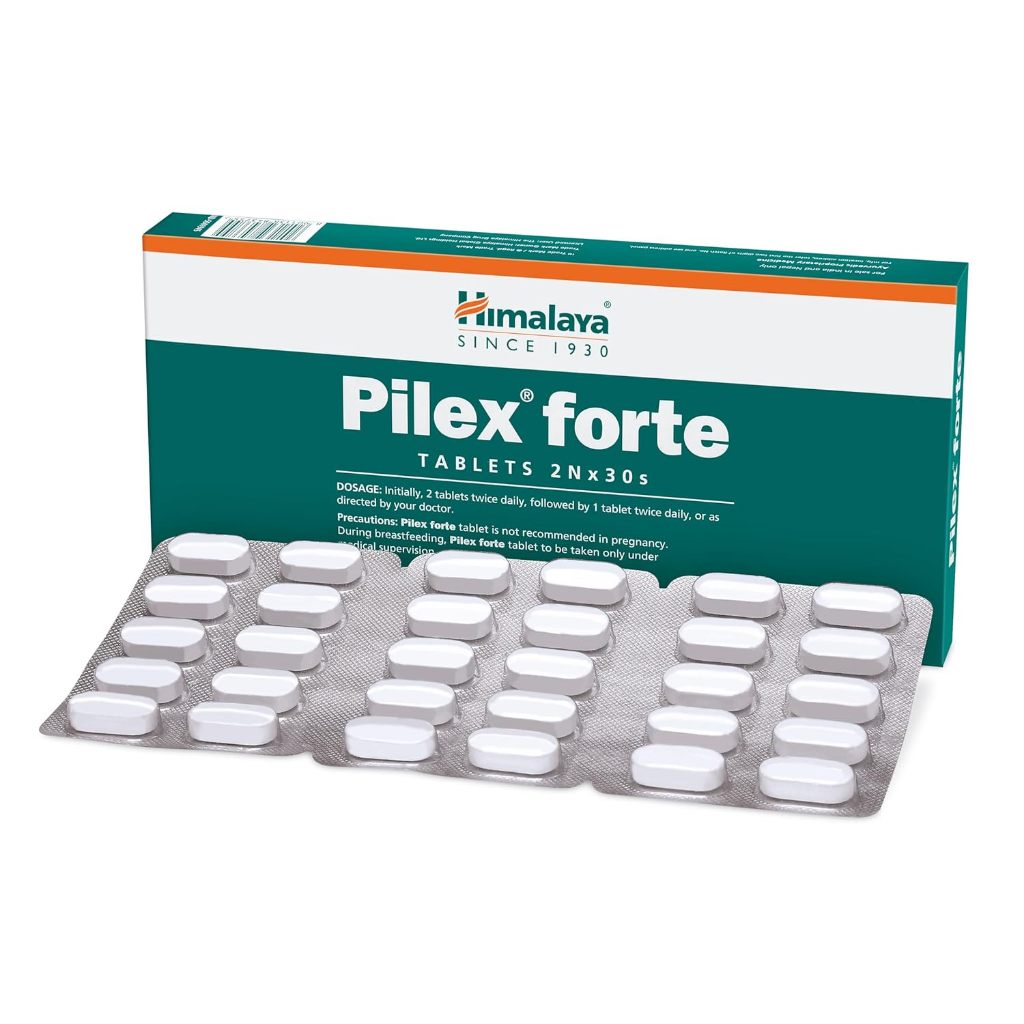 Himalaya Pilex Forte Double Strength 60 Tablets- hemorrhoidal | Shopee ...