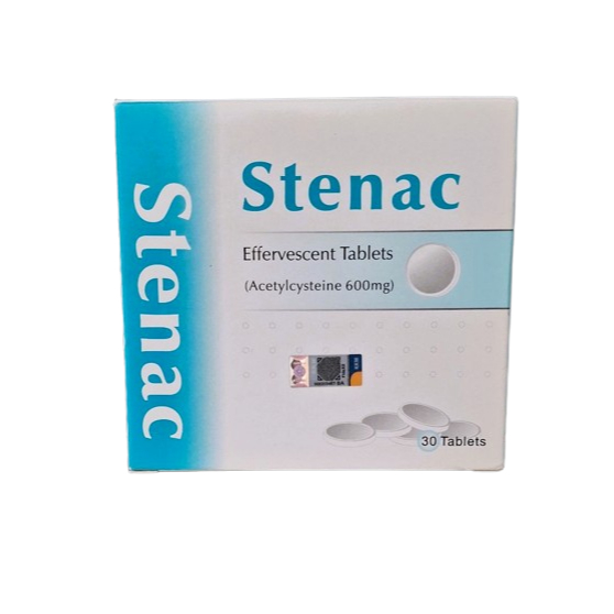 Stenac Effervescent Tablets (Acetylcysteine 600mg, 30 Tablets) [ EXP10 ...