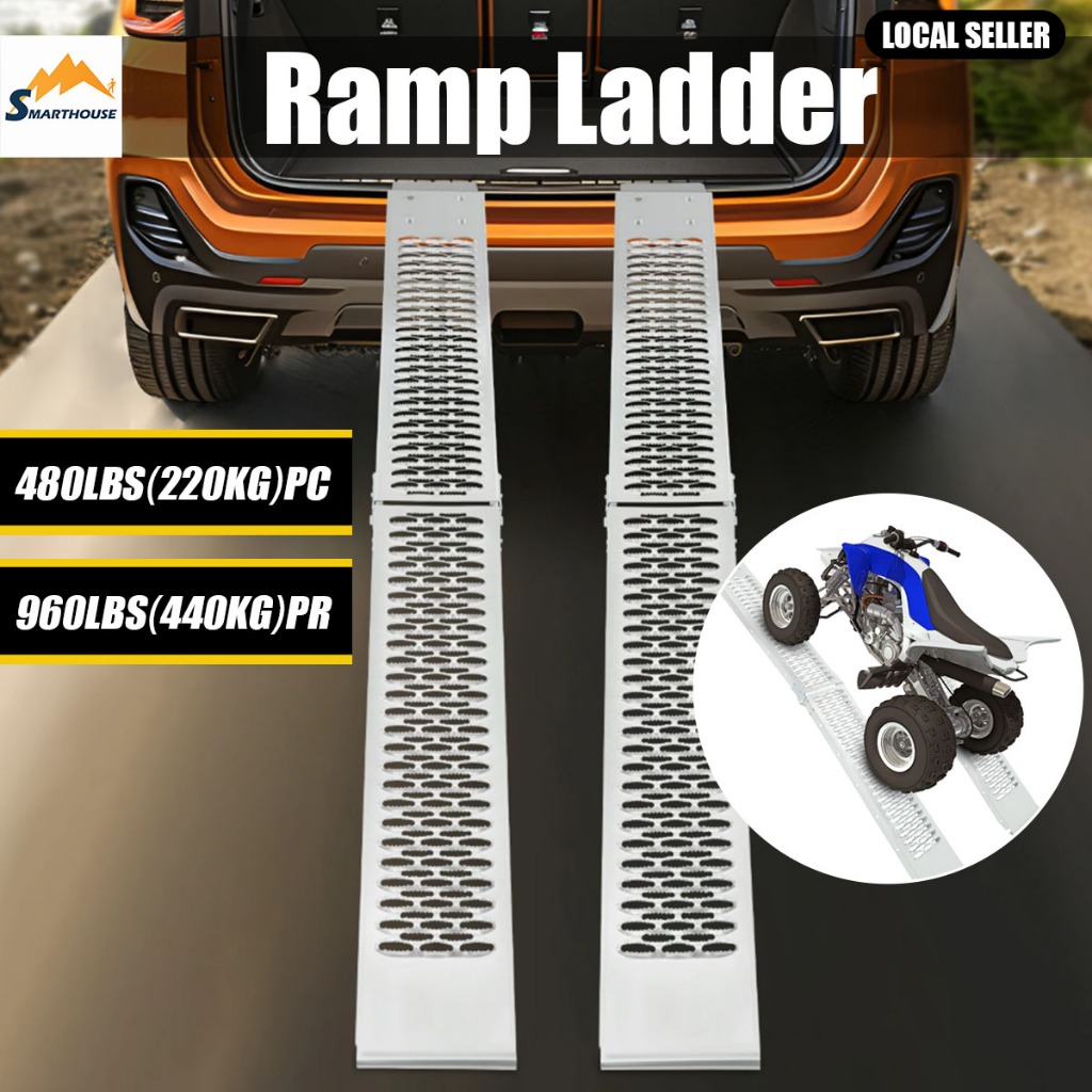 Aluminium Bike Ramp Tangga Motor Motosikal Anti Slip Motorcycle Towing ...