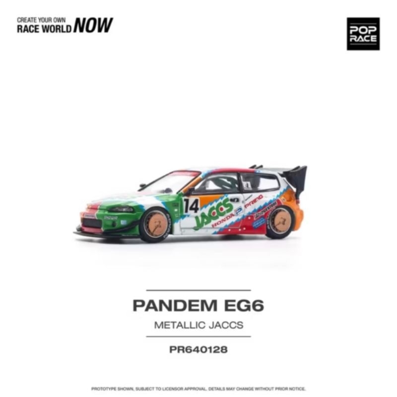 Pop Race PR64 - 128 Pandem Civic EG6 | Shopee Malaysia