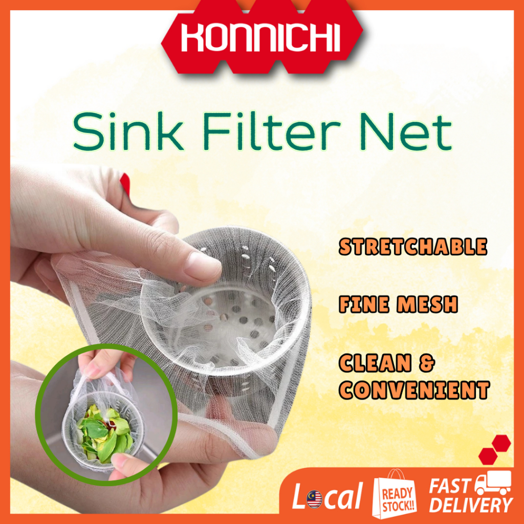 100pcs Kitchen Sink Filter Net Sapis Sinki Elastic material Bathroom ...