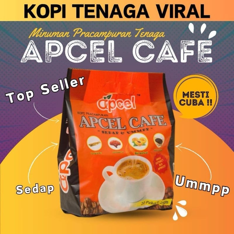 APCEL CAFE ORIGINAL sedap & umppp Kopi viral tambah tenaga | Shopee ...