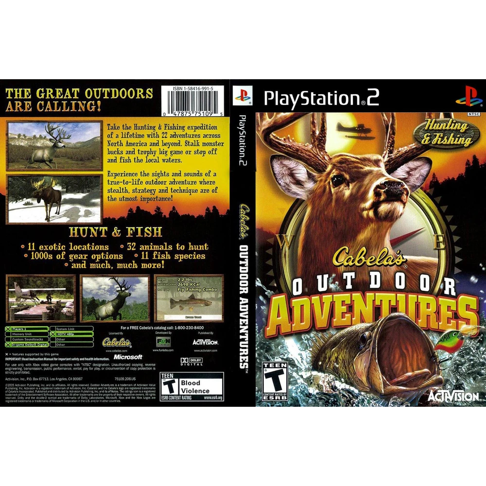 PS2 CD DVD Cabela's Outdoor Adventures | Shopee Malaysia
