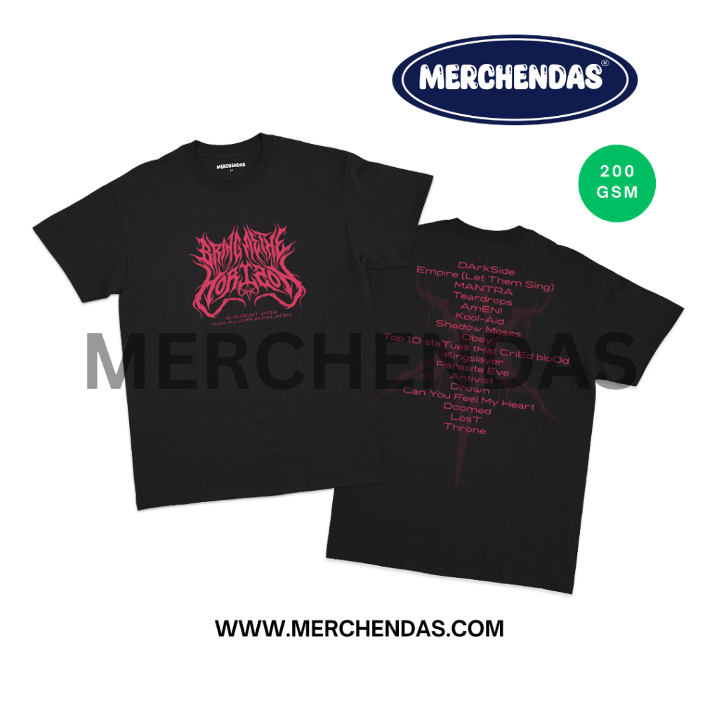 Bring Me The Horizon BMTH Setlist Kuala Lumpur Tshirt | Shopee Malaysia