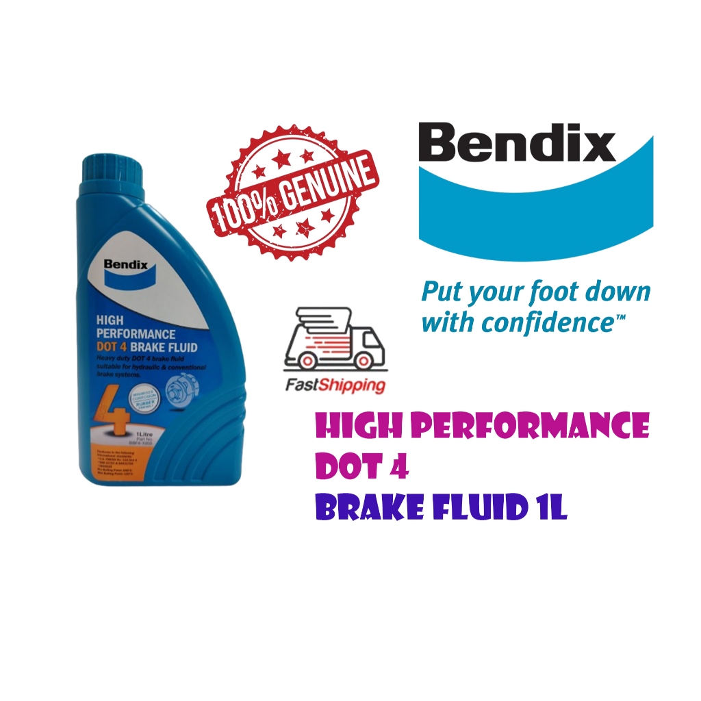 BENDIX HIGH PERFORMANCE DOT 4 BRAKE FLUID - 1L | Shopee Malaysia