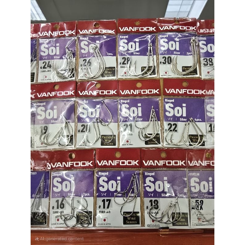 VANFOOK RINGED SOI FISHING HOOK (MADE IN JAPAN) | Shopee Malaysia