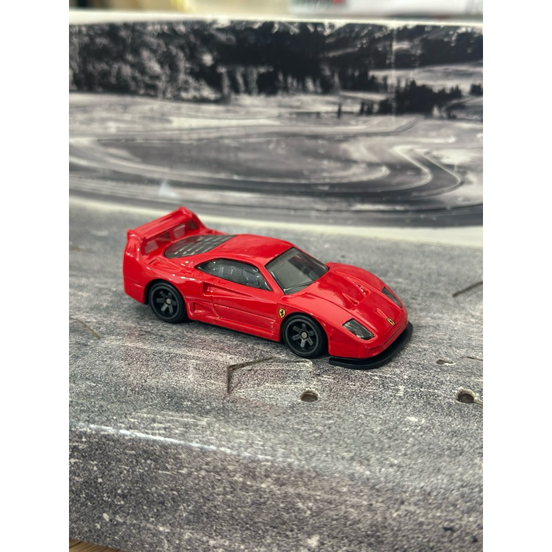 Hot Wheels Ferrari F40 Merah with Rubber Tyre TE37 not japan convention ...
