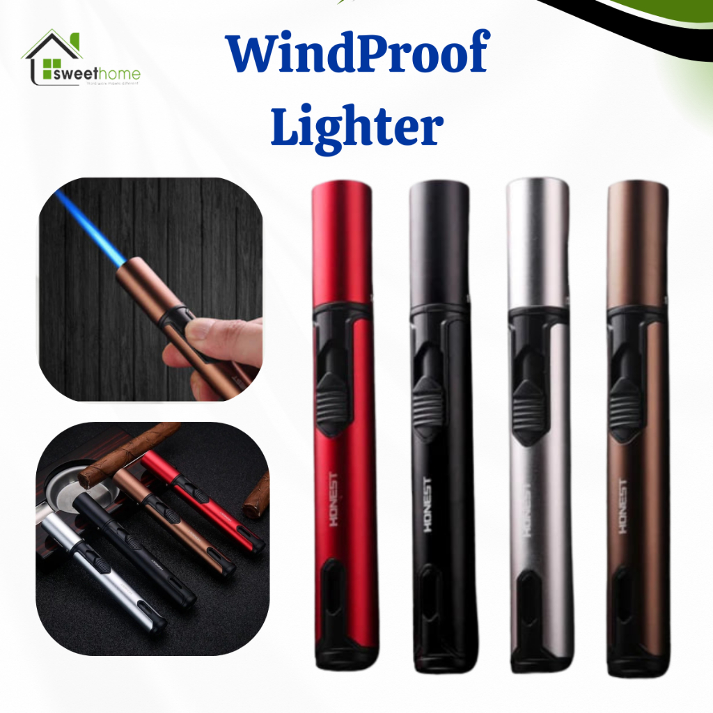 Kitchen Lighter Pemetik Api Windproof Lighter Jet Flame Lighter Torch ...
