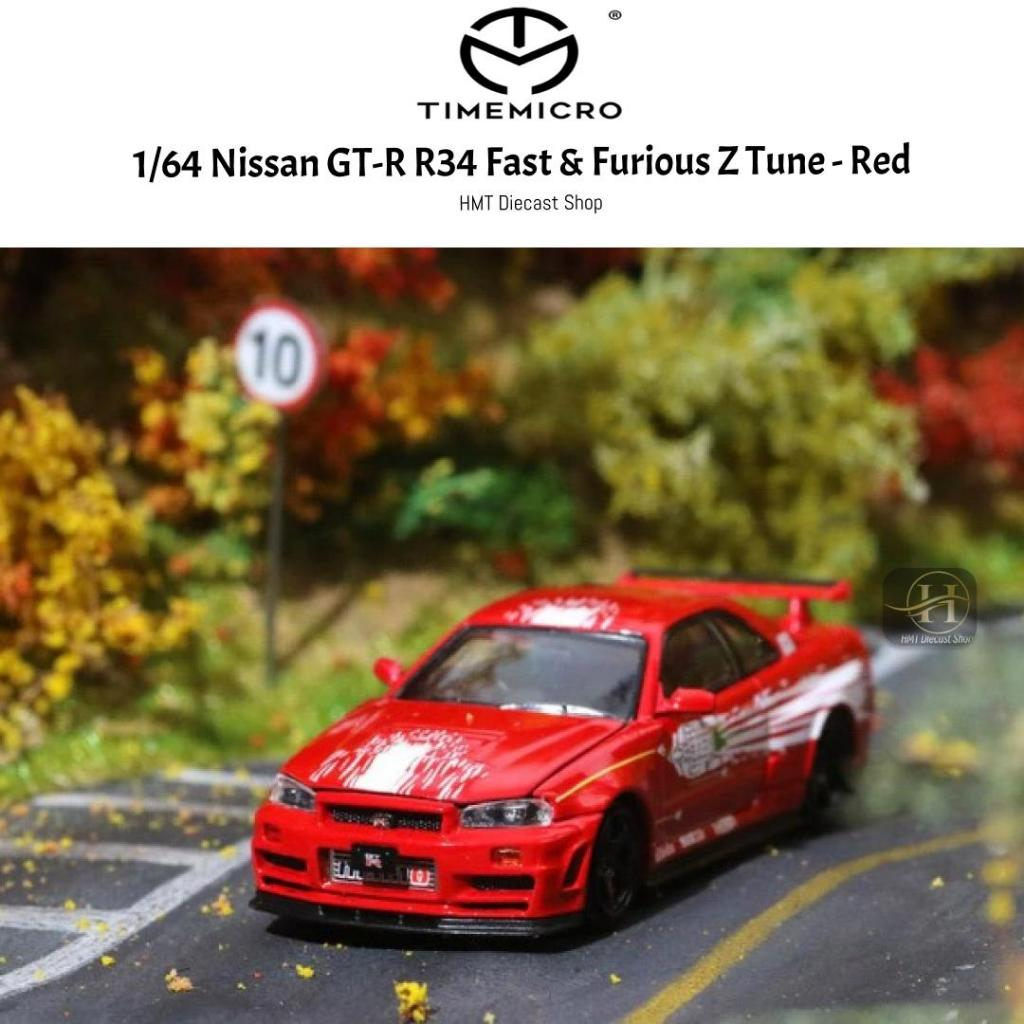 (READY STOCK) TIME MICRO 1/64 Nissan GT-R R34 Fast & Furious Z Tune ...