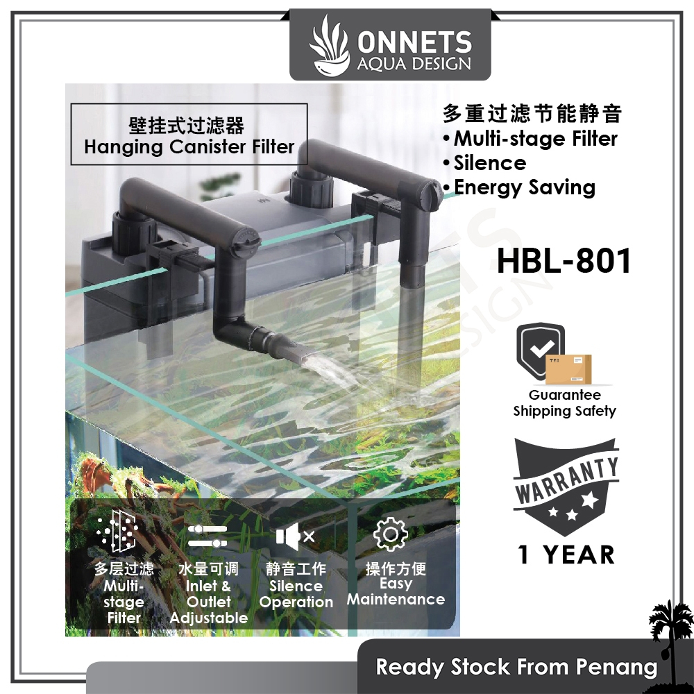 Aquarium Hanging HOB Canister Filter 1ft 2ft 30cm 45cm 60cm Tank ...