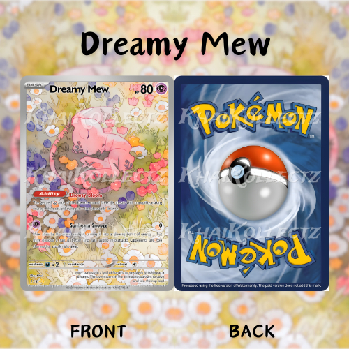 Pokemon Custom Cards Sleeping Pokemon series [KhaiKollectz] | Shopee ...