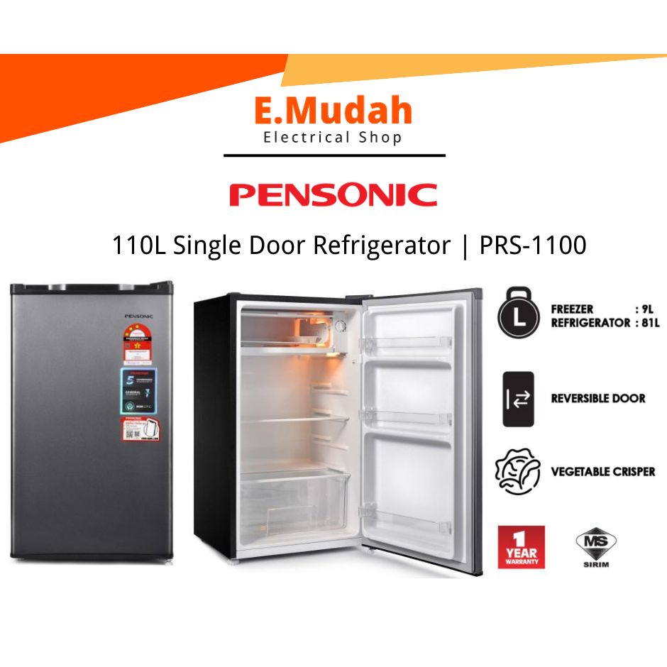 Pensonic 110L Single Door Refrigerator | PRS-1100 | Shopee Malaysia