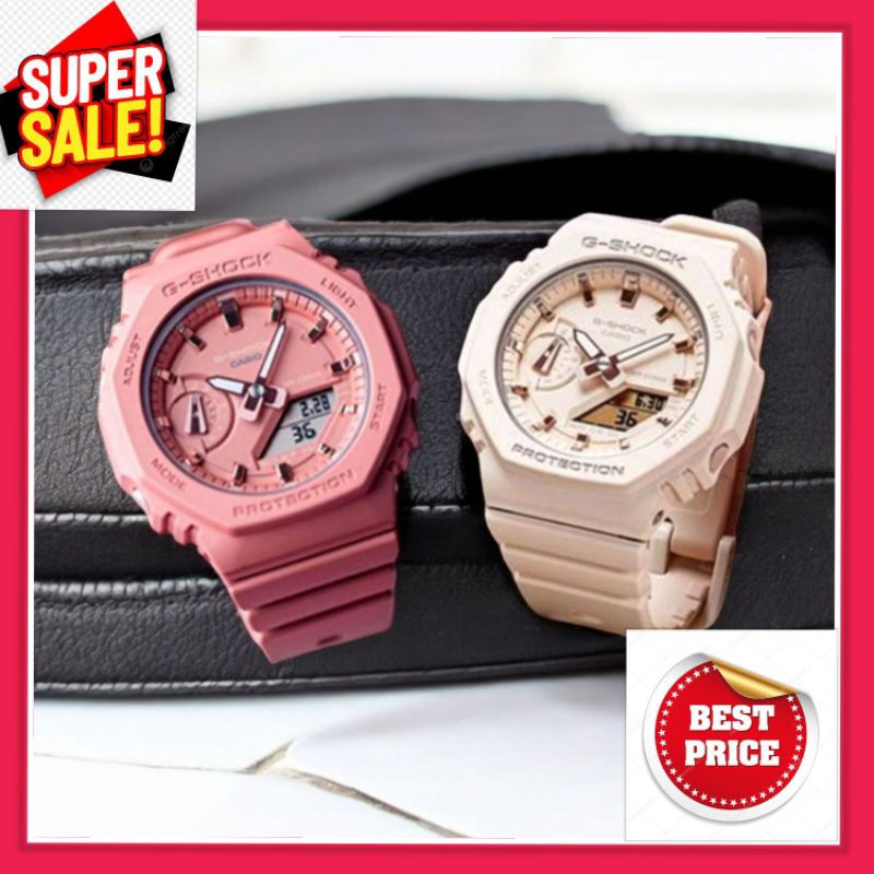 ANALOG DIGITAL WATCH SPW-1000 TMJ PINK & PEACH & SPECIAL COLORS ...