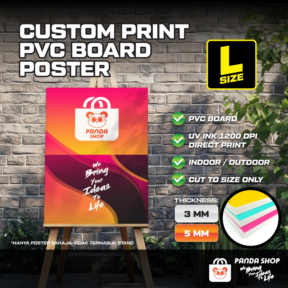PRINTING CUSTOM BOARD POSTER FOR LARGE SIGNAGE / MOCKUP CHEQUE / POSTER ...
