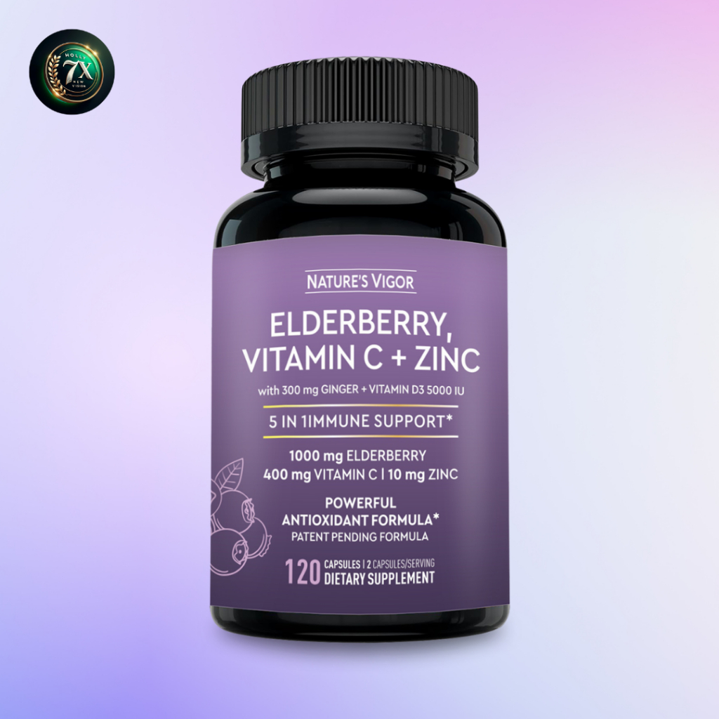 NATURE'S VIGOR Elderberry, Vitamin C, Zinc & Ginger | Shopee Malaysia