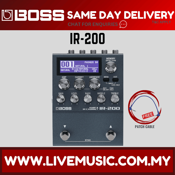 Boss IR-200 Amp and IR Cabinet Pedal ( IR200 ) | Shopee Malaysia