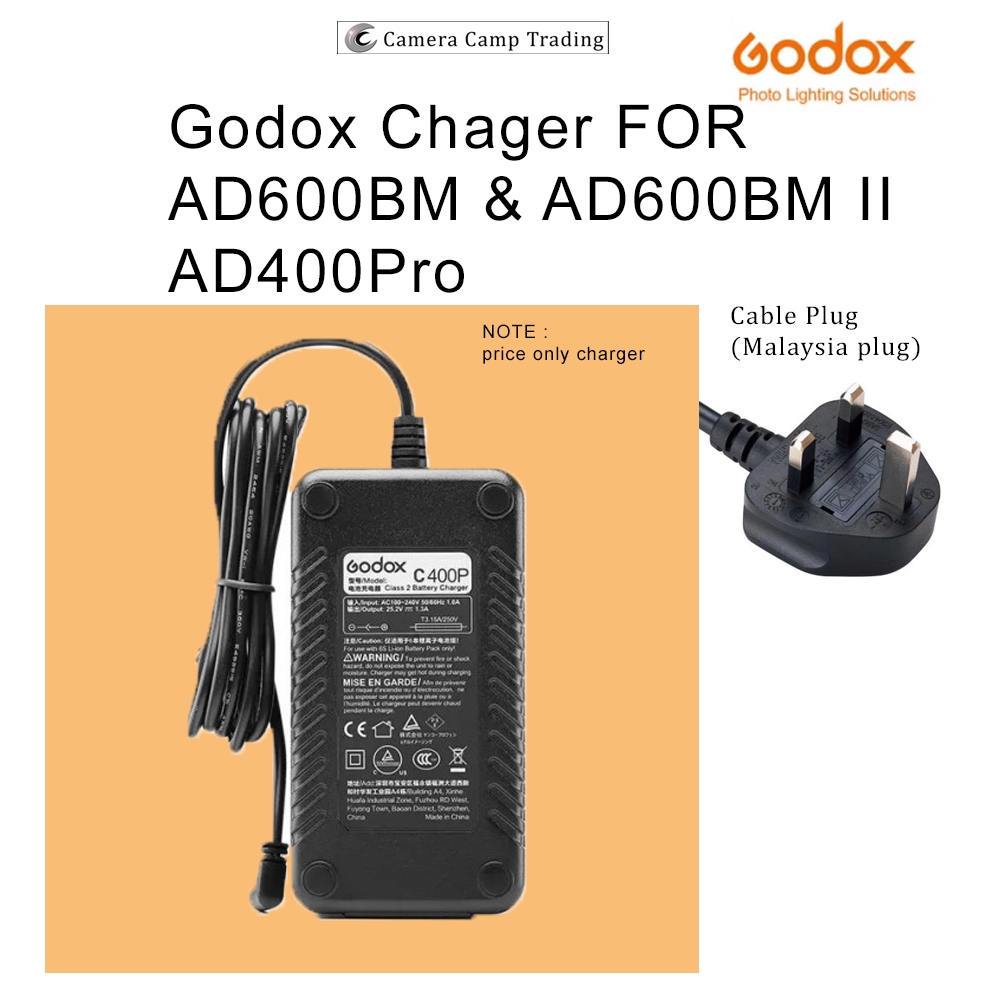 Godox Charger - compatible with AD600B AD600BM ( G60-12L3) & AD400Pro ...