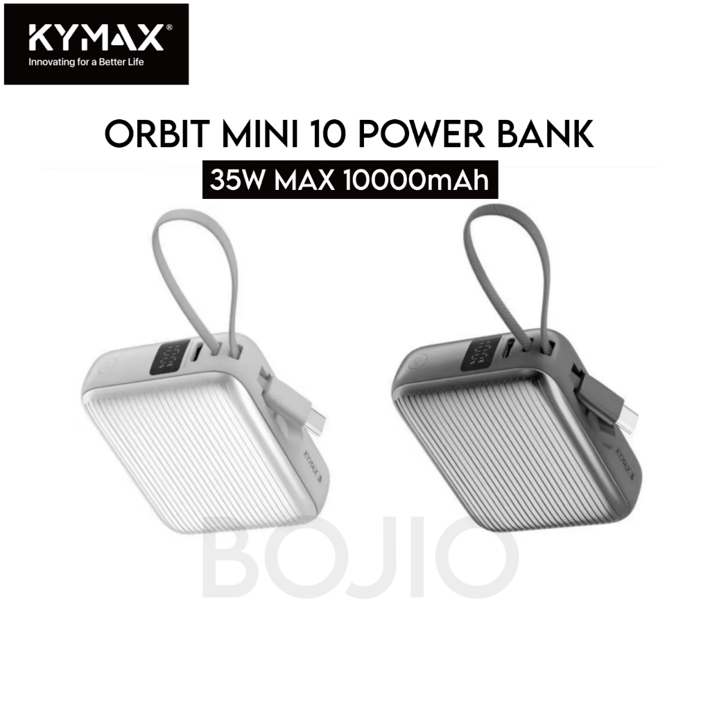 KYMAX Orbit Mini 10 Power Bank 10000mAh PD 35W | Built in Type-C Fast ...