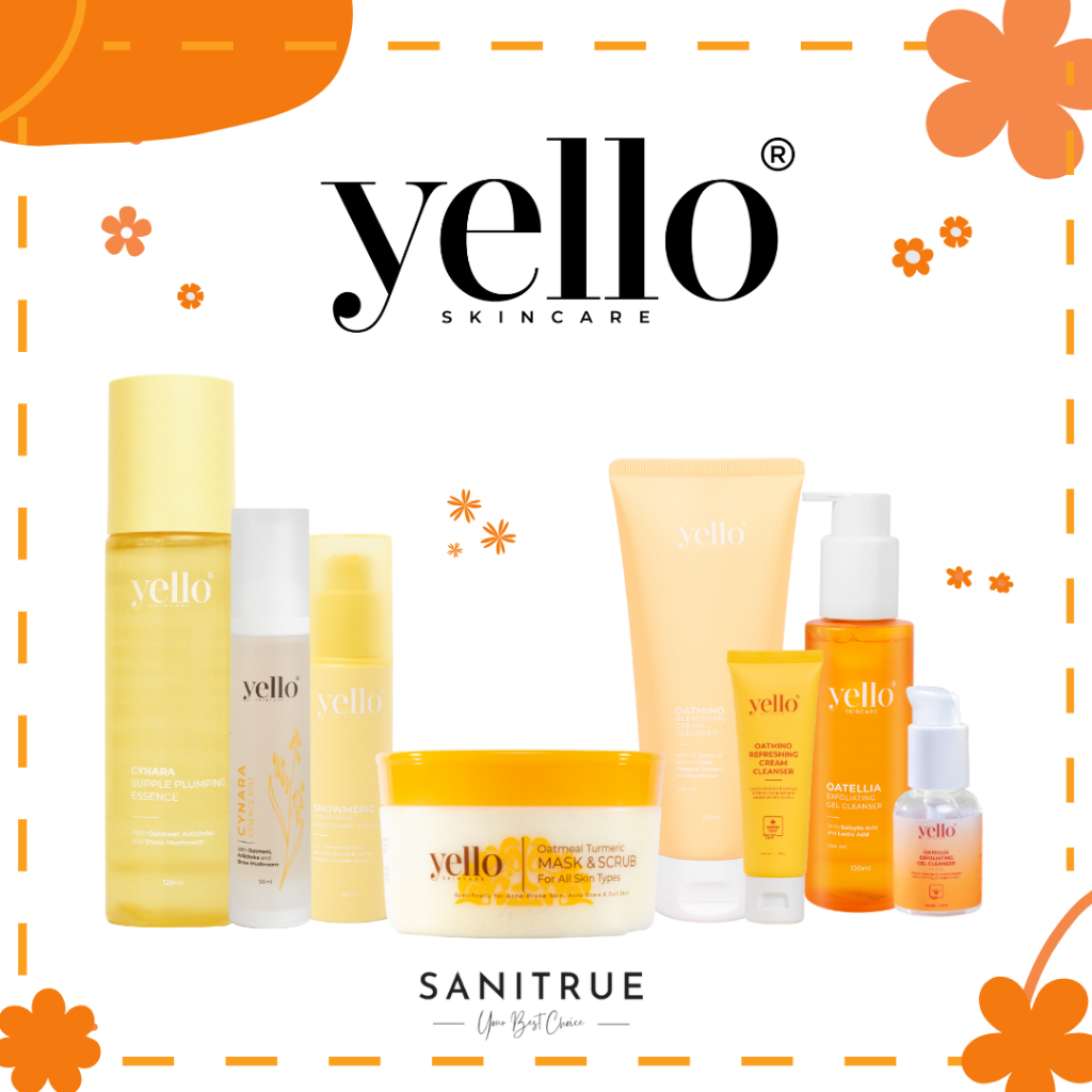[YELLO Skincare]Oatmeal Turmeric Mask & Scrub(OTMS)/ Snowmeric Serum ...
