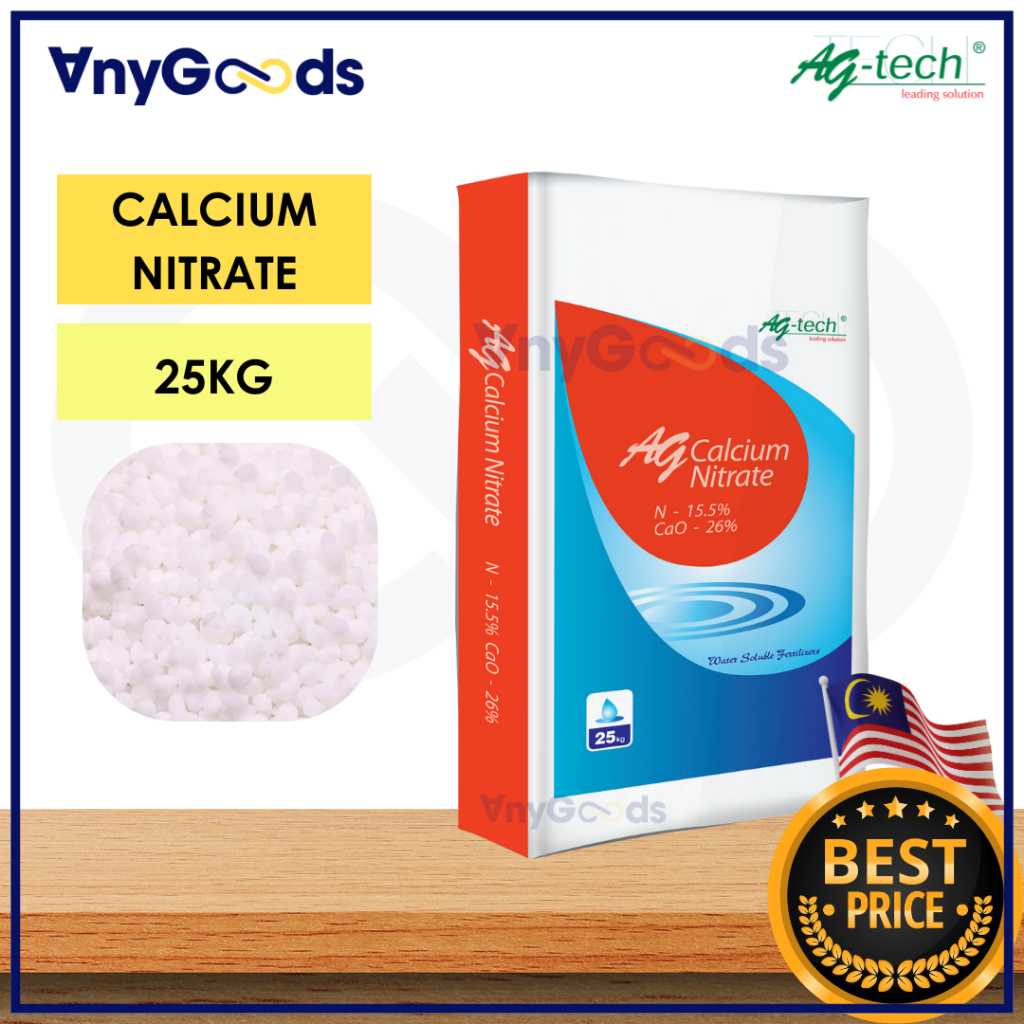 AnyGoods 25kg Ag-Tech Ag Calcium Nitrate Fertigation Hydroponic Water ...