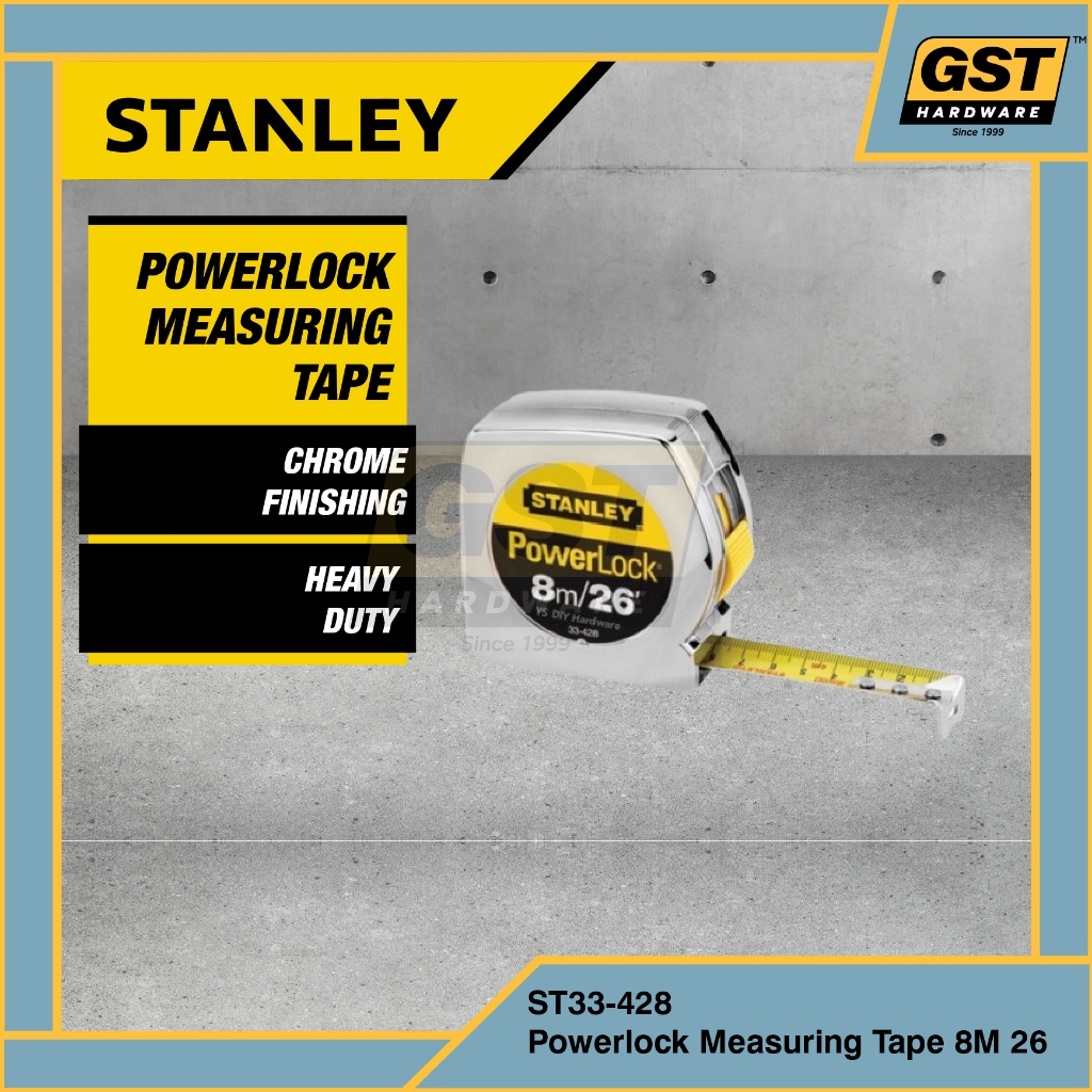 Stanley Powerlock Measuring Tape 8M Stanley Tape Measure Stanley ...
