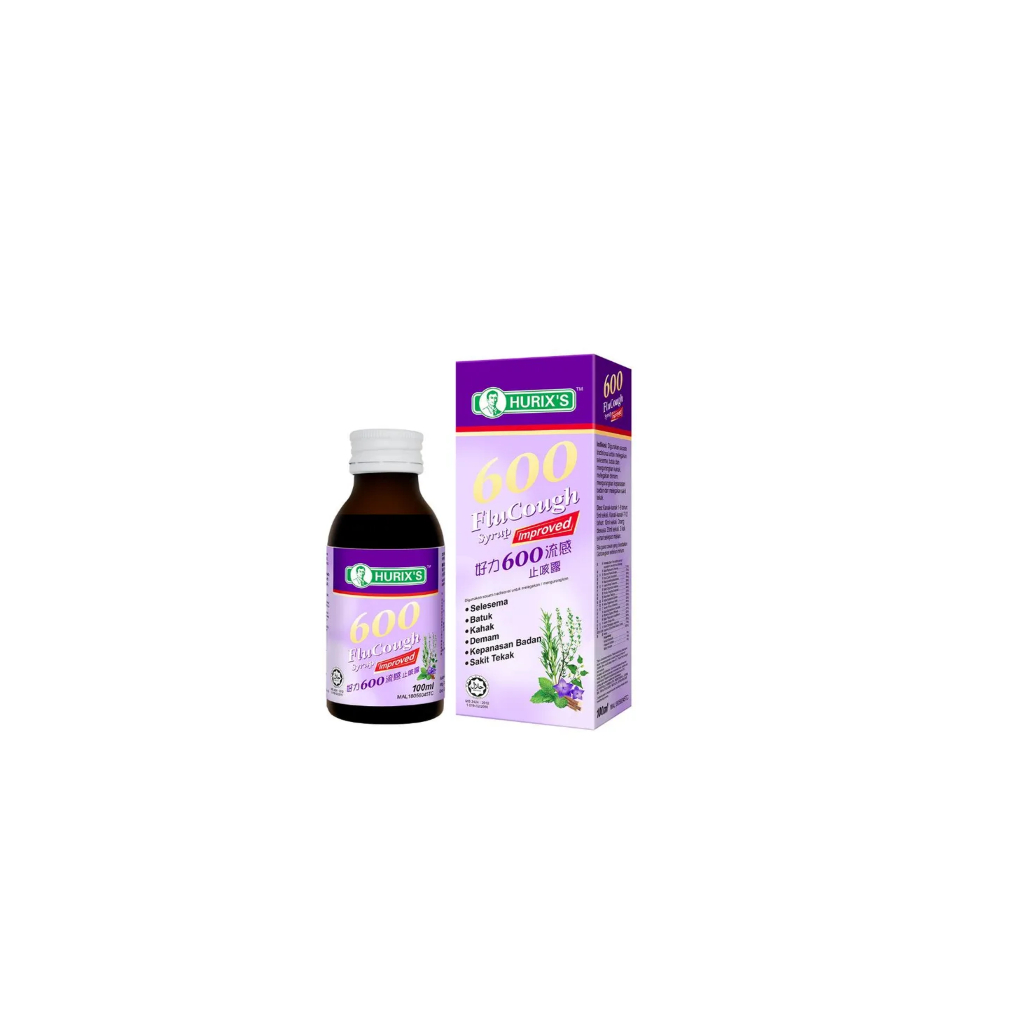 HURIX´S 600 FLU COUGH SYRUP 100ML | Shopee Malaysia