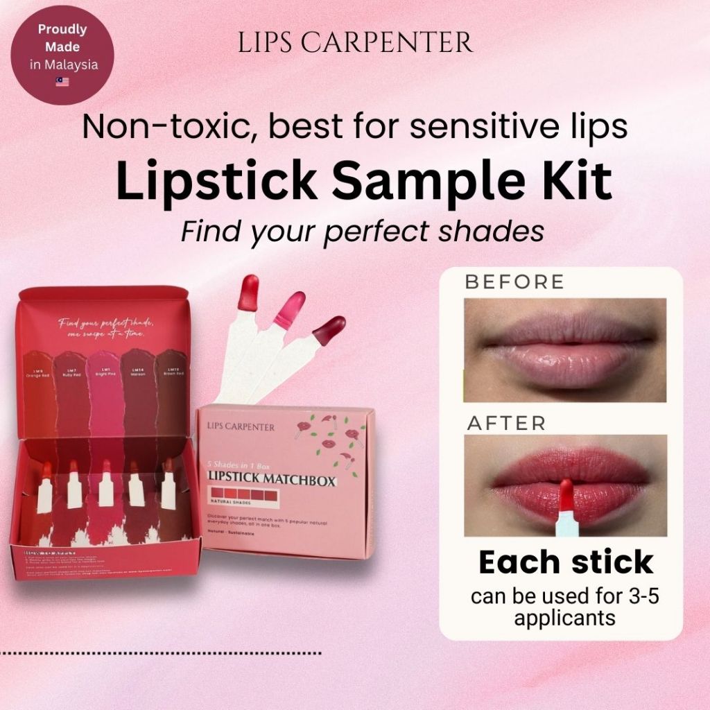 Lips Carpenter [New Launch] - Lipstick Matchbox, Lipstick Sample Kit ...