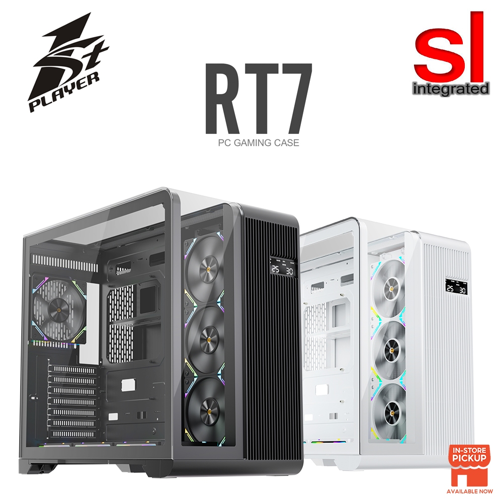 1stplayer RT7 ATX Gaming Casing - (Black/White) | Shopee Malaysia