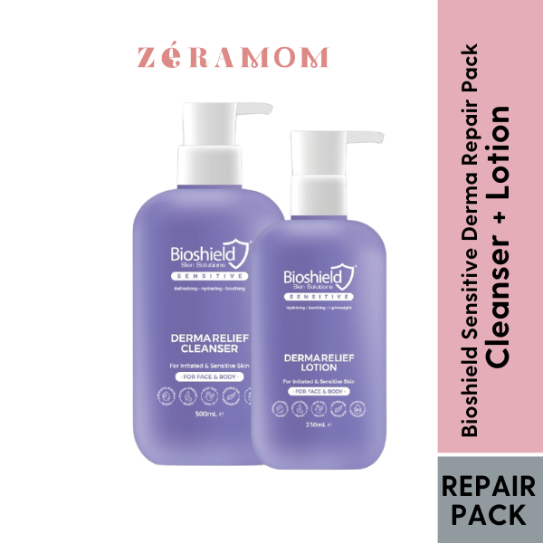 ZÉRA Mom - Bioshield Sensitive DermaRelief Repair Pack (Cleanser ...