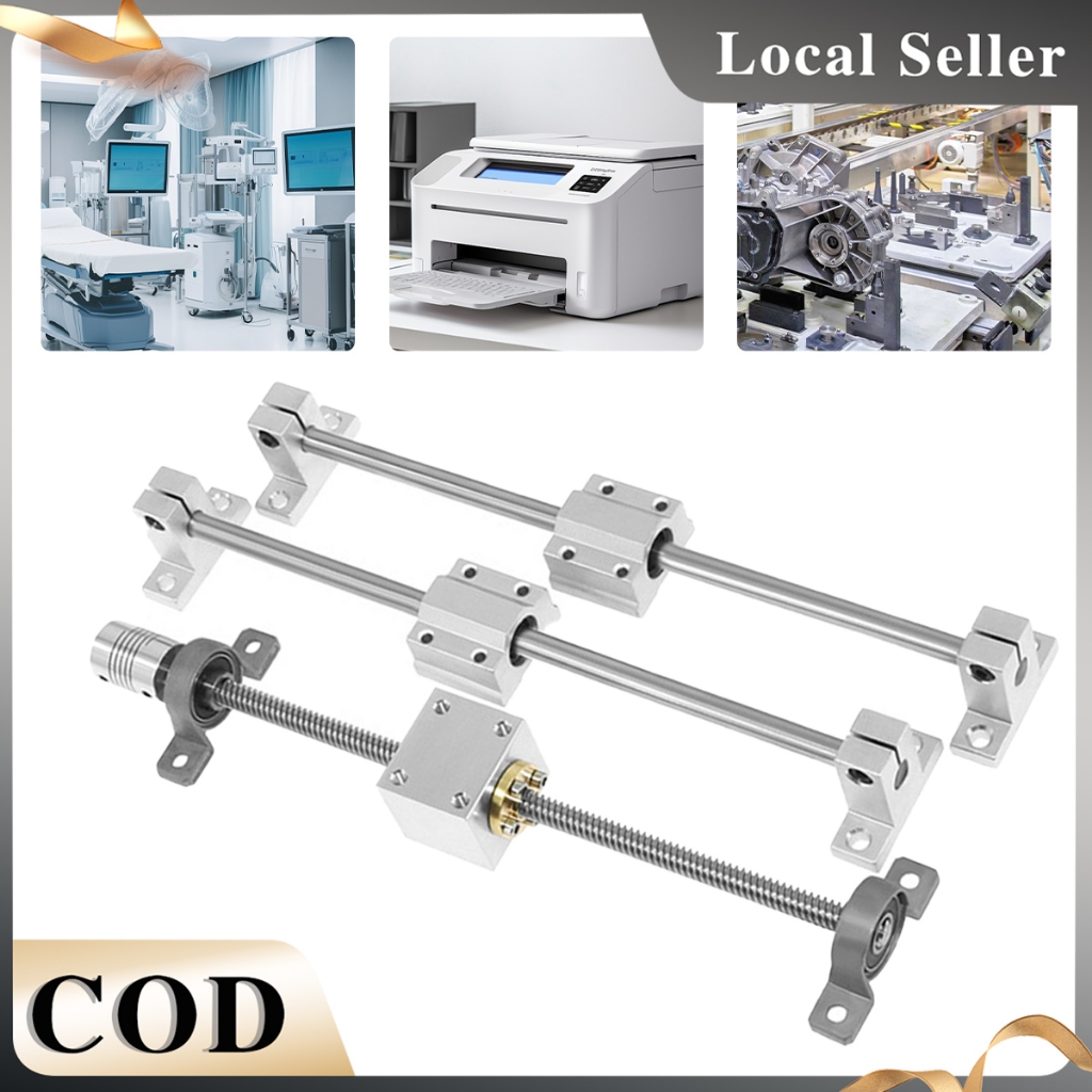 150MM T8 Dual Lead Screw Rod Linear Rail Support Guide Set | Shopee ...