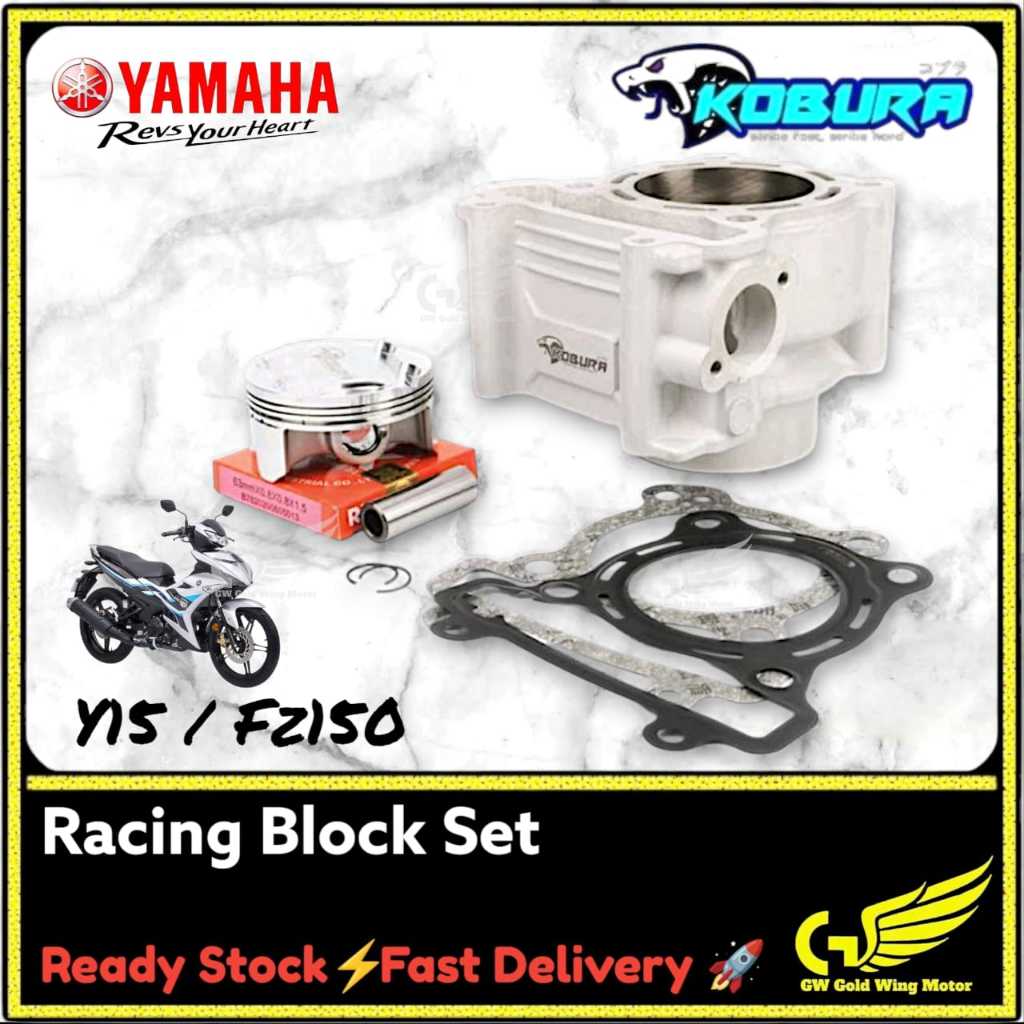 KOBURA YAMAHA Y15ZR Y15 FZ RACING CYLINDER BLOCK 62MM 65MM 66MM BLOK ...