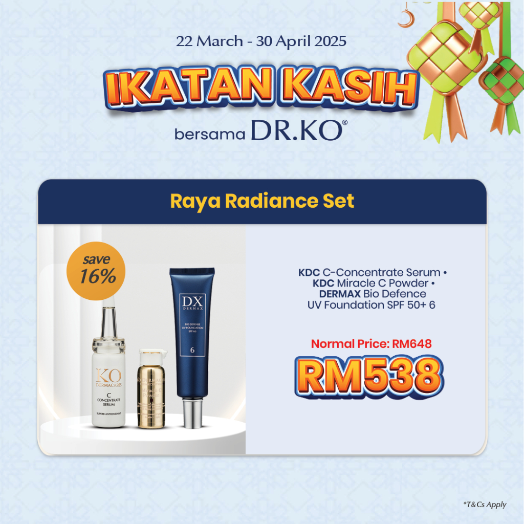 DR. KO Skin Specialist Raya Radiance SET, KDC CCS (15ml) KDC MCP (1.9gm ...
