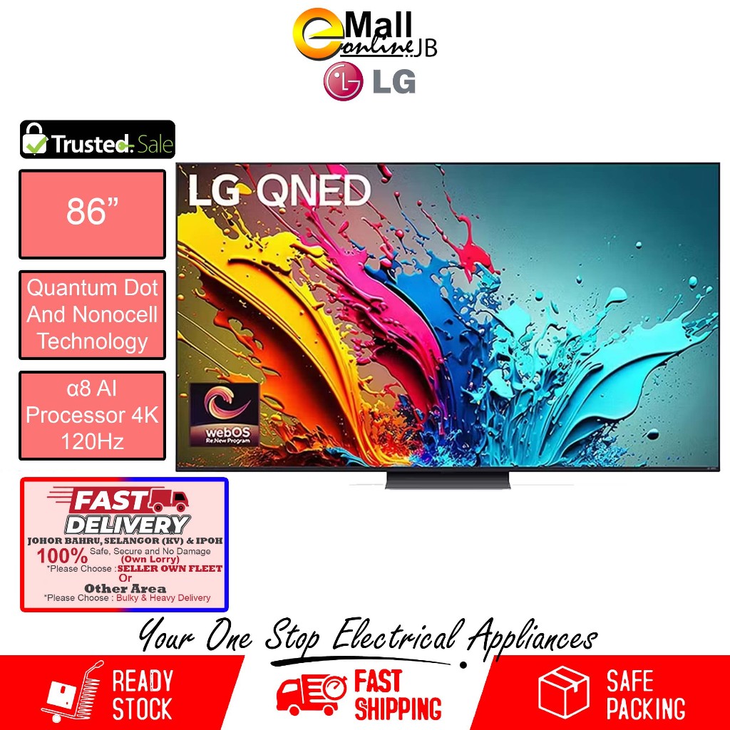 LG 86" Inch QNED86 4K Smart QNED TV with Quantum Dot NanoCell ...