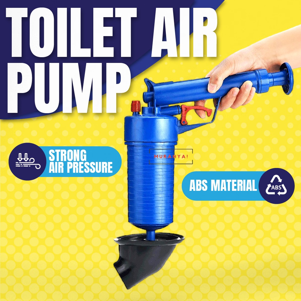 Air Power Pump Bathroom Cleaner Toilet Dredge Plug Blockage Remover ...